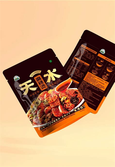 原创｜天水麻辣烫灵魂汁子调味料包装设计 小红书 花瓣网