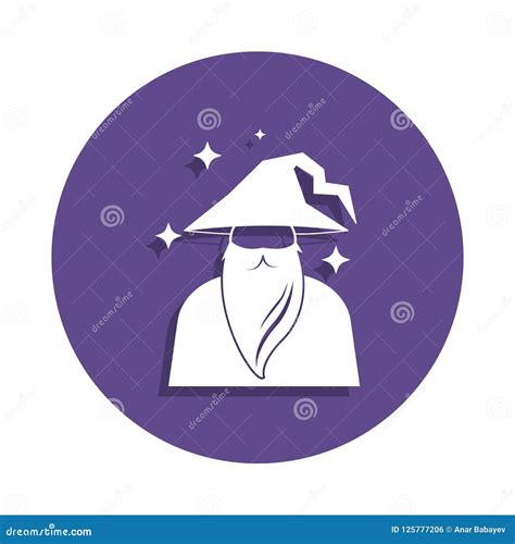 Wizard Icon In Badge Style One Of Magic Collection Icon Can Be Used