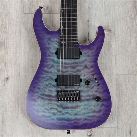 Esp Usa M 7 Baritone 7 String Guitar Emg 81 7xh 85 7xh Reverb