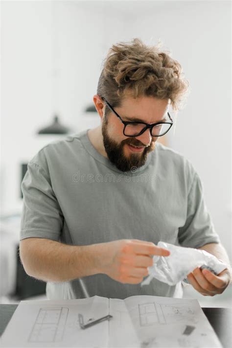 Portrait Of Man Assembling Furniture Do It Yourself Furniture Assembly