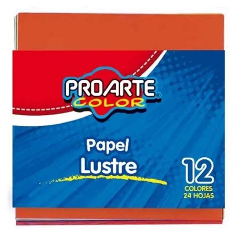 Pack Papel Lustre x Hojas P paquete Colores Cuotas sin interés