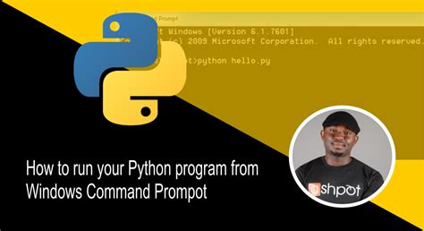 how to run your python program from windows command prompt