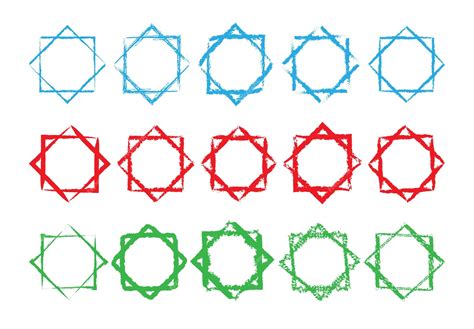 Premium Vector Set Of Intersecting Handdrawn Square Frames With Place For Text Isolated On A