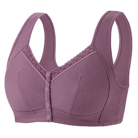 Womens Comfort Front Closure Bra With Sagging Breasts Lift Front Hook
