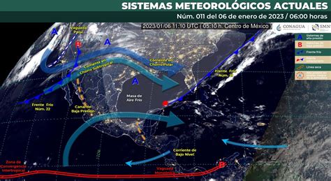 Prevén fuertes lluvias en entidades del oriente y suroeste de México además de un nuevo frente