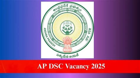 AP DSC Vacancy 2025 16 347 Teacher Posts Announced District Wise
