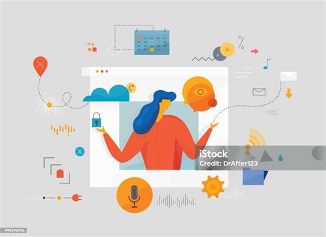 Vetores De Voz Pessoal Assistente Fundo Branco E Mais Imagens De
