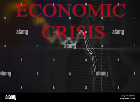 Electronic Chart Graph Of The Stock Market Fluctuations On The Screen