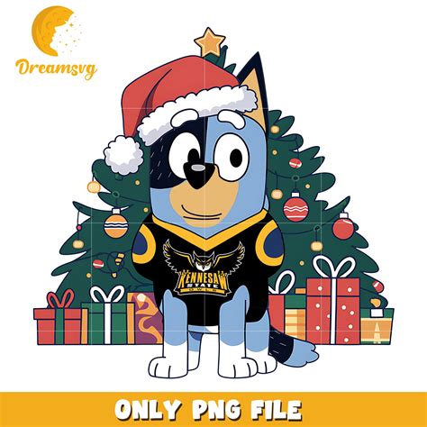 Bluey Christmas Tree Png Kennesaw State Owls Png Ncaa Png Dreamsvg