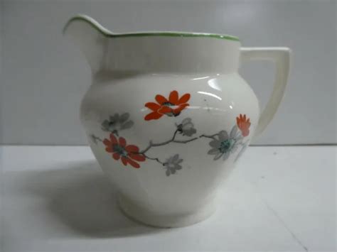 Vintage Royal Tudor Ware Porcelain Pottery Milk Jug Floral Flowers 16