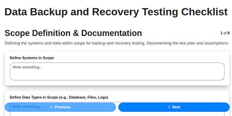 Data Backup And Recovery Testing Your Checklist Template Checklistguro