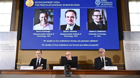 Nobel De Economía Para Daron Acemoglu Simon Johnson Y James Robinson