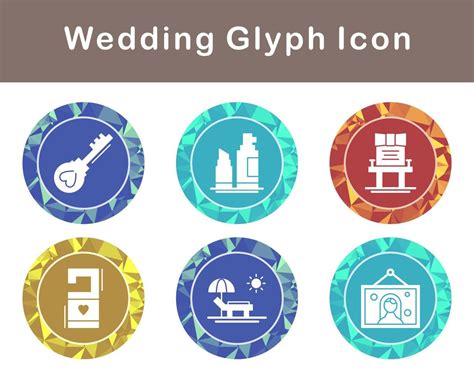 Wedding Vector Icon Set 21382360 Vector Art At Vecteezy