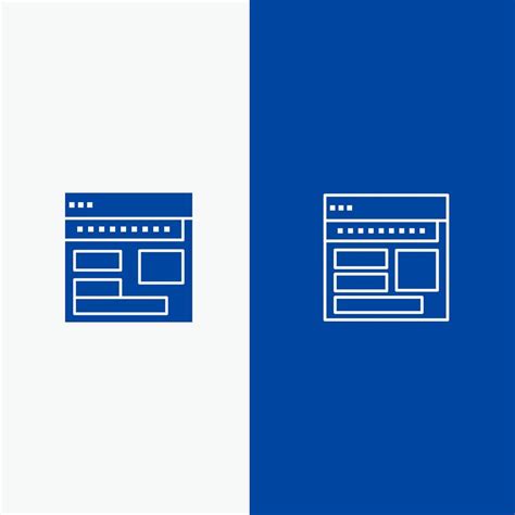 Website Browser Business Corporate Page Web Webpage Line And Glyph