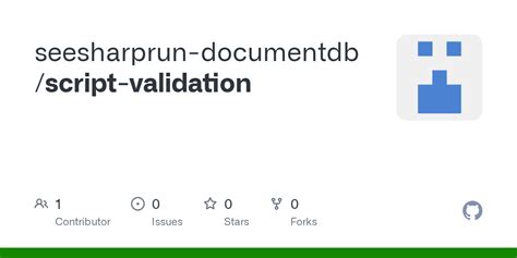 Github Seesharprun Documentdbscript Validation