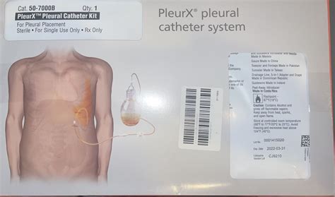 New Carefusion 50 7000b Pleurx Pleural Catheter System Surgical