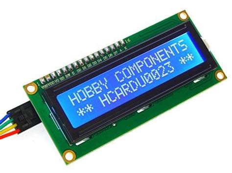 Hobby Components Ltd Arduino Compatible Iic I2c Twi Spi Serial Lcd 1602