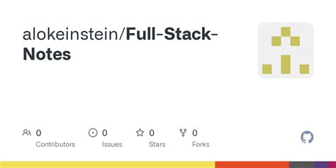 Github Alokeinstein Full Stack Notes