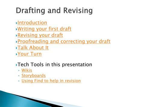 Ppt Drafting And Revising Powerpoint Presentation Free Download Id