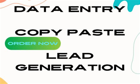 do urgent data entry work or data entry lead generation by crazyabuyt