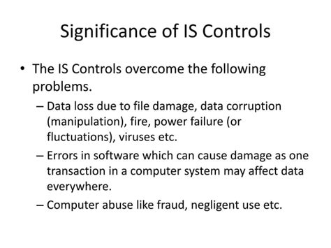 Information System Architecture And Audit Control Lecture 1 Pptx Information Services