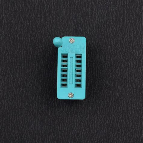 Universal 14 Pin Zif Dip Ic Test Board Socket Rc114 Rees52