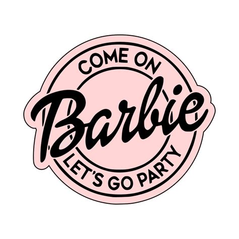 Come On Barbie Logo Cookie Cutter With Stamp Frosted Cutters