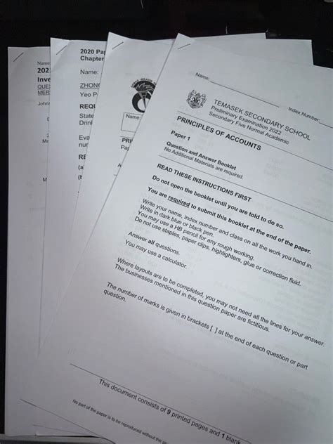 POA 2020 2021 Babe Prelim Pratice Papers Answers Included Hobbies Toys Books