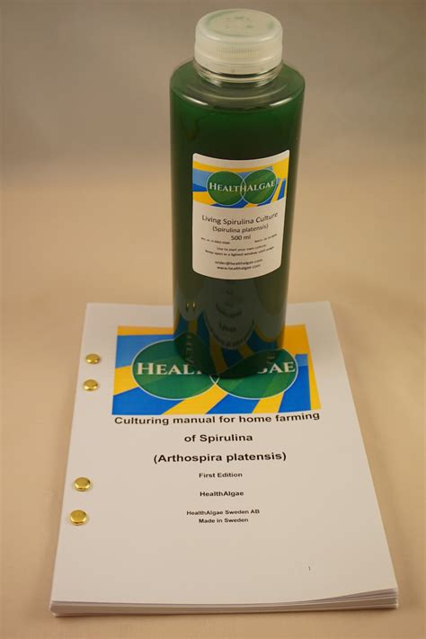 Live Spirulina Platensis Culture 500 Ml Live Algae Start Culture