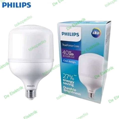 Promo Lampu Led 40w Tforce Core E27 Putih Philips Trueforce Diskon 26