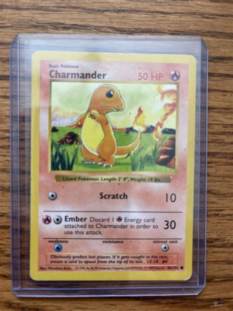 Mavin 1999 Pokemon Base Set Charmander Shadowless 46102 🔥🔥🔥