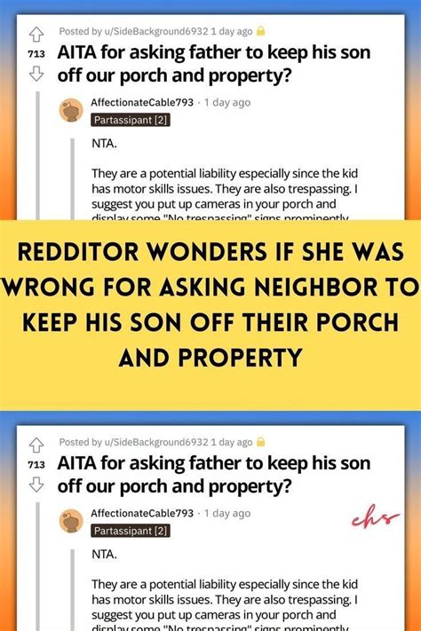 Redditor Wonders If She Was Wrong For Asking Neighbor To Keep His Son