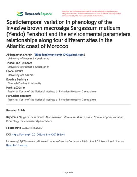 Pdf Spatiotemporal Variation In Phenology Of The Invasive Brown