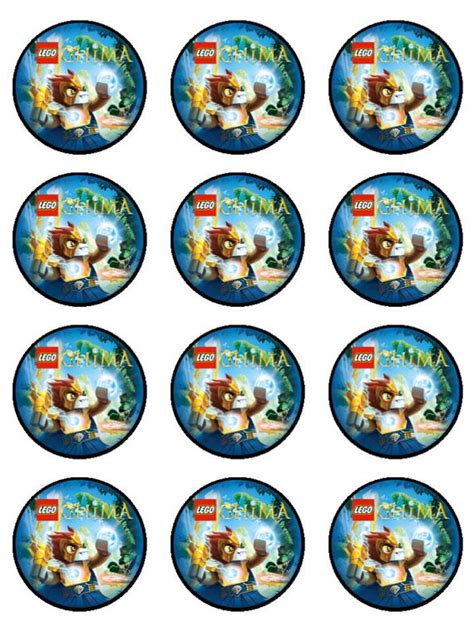6 Lego Chima Cupcakes Photo Lego Chima Lego Chima Cake And Cupcakes