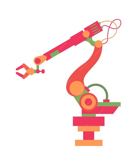 Premium Vector Robotic Arm Manipulator Vector Illustration