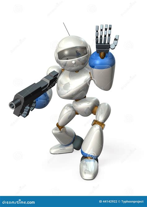 L Interrogation Par Un Robot Illustration Stock Illustration Du