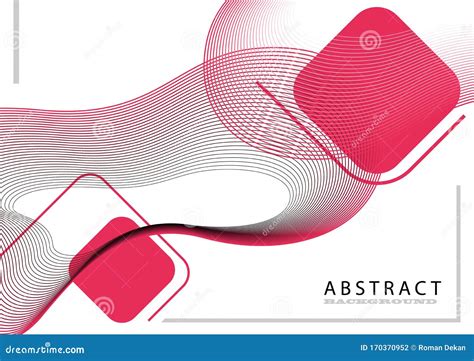 Abstract Background With Dynamic Linear Waves Stock Vector Illustration Of Movement Graphic