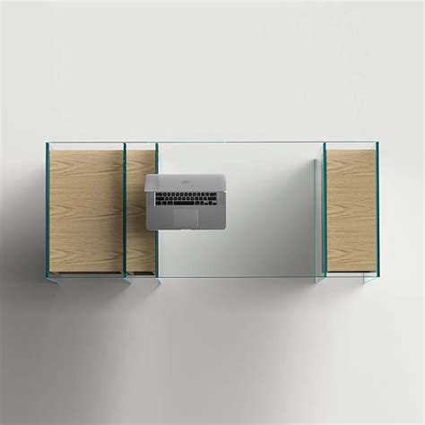Tonelli Design Console Fixe Marcell En Verre Et Bois Kasa Store