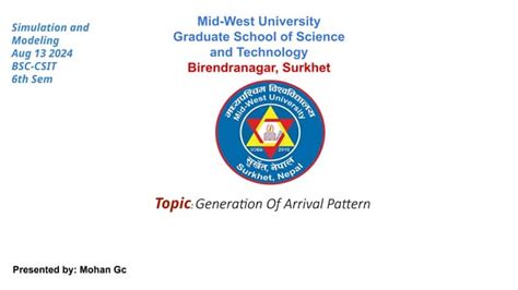 Generation Of Arrival Patterns In Simulation Pptx