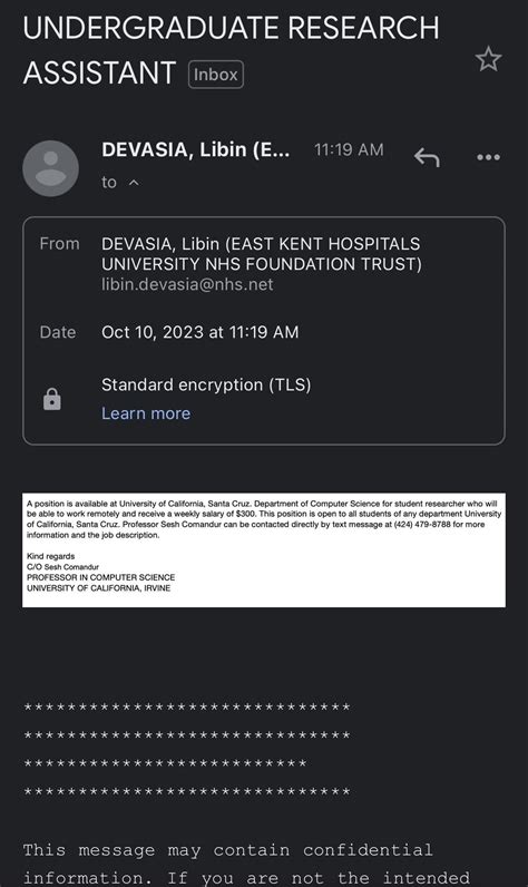 Is This A Scam R Ucsc