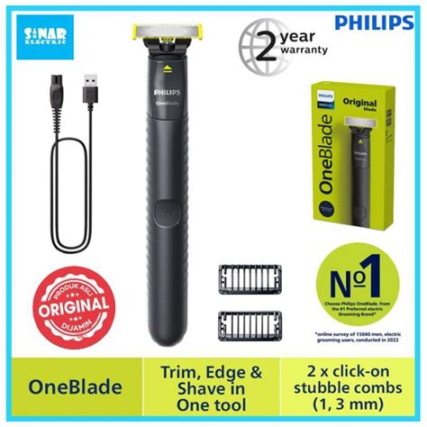 Promo Philips OneBlade QP1424/10 Pencukur & Penata Jenggot Hybrid ...