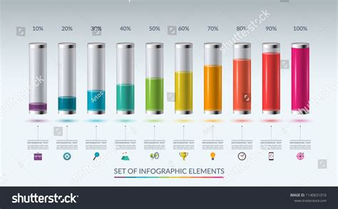 Set Infographic Elements Graph Chart Diagram Stock Vector Royalty Free 1140631016 Shutterstock