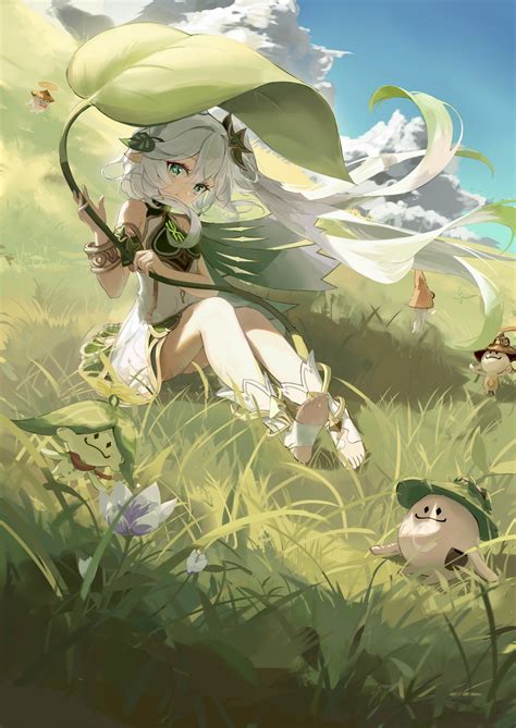 Wallpaper Pixiv Gadis Anime Genshin Impact Nahida Genshin Impact