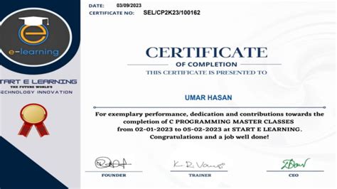 I Completed My C Programming Umar Hasan