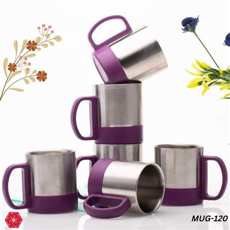Plain Round Stainless Steel Insulated Coffee Mug Mug 120 Capacity