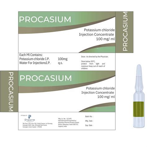 Potassium Chloride Injection Kcl Injection Latest Price