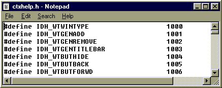To Create A Header File Microsoft HTML Help Documentation