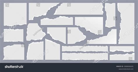 Torn Paper Piece Grunge Texture Scrap Stock Vector Royalty Free 2505630101 Shutterstock