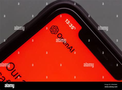 The Logo Of Openai Seen In Its Website On An Iphone Screen Openai Is