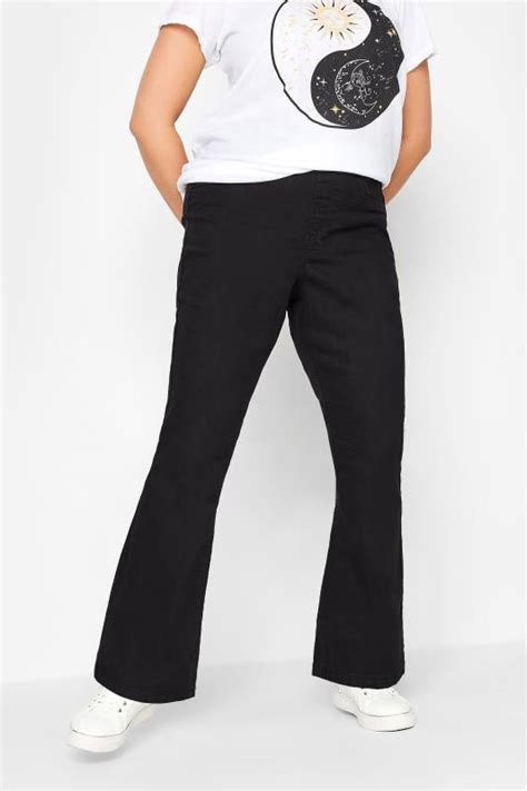 Yours Plus Size Black Bootcut Stretch Isla Jeans Yours Clothing